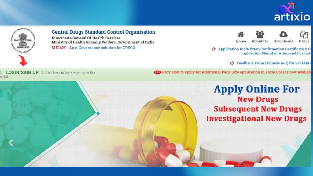 What Is CDSCO SUGAM Portal & Its Registration Process - Artixio